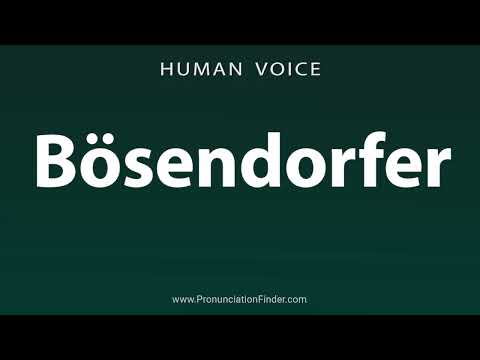 How To Pronounce Bosendorfer