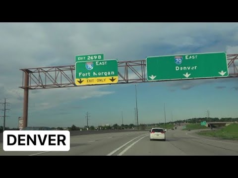 I-70 EAST through Denver, CO from C-470 to I-270 (2021 New Design)