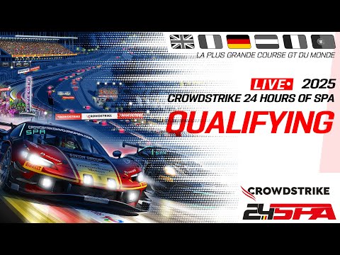 LIVE | Qualifying | CrowdStrike 24 Stunden von Spa | GTWC Europe powered by AWS 2025 (Deutsche)