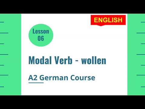 Modal verb wollen in German Language | Modalverb deutsch lernen wollen | A2 German Course | Lesson 6