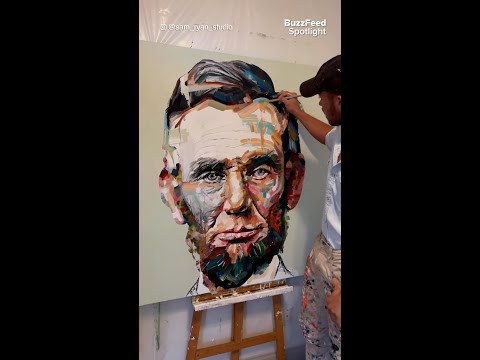 stunningly detailed Abraham Lincoln portrait | PoGo Portal