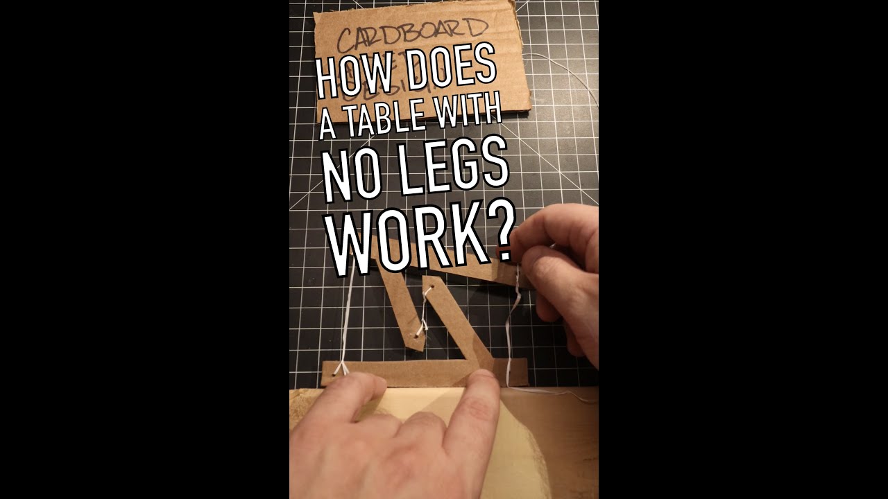 How does a table with rope legs work? Tensegrity!