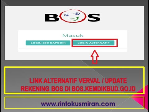 LINK ALTERNATIF VERVAL REKENING BOS DI BOS KEMDIKBUD GO ID