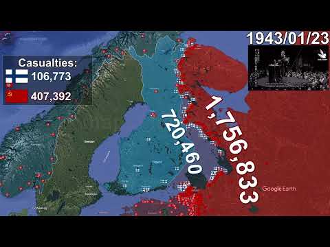 The Continuation War using Google Earth