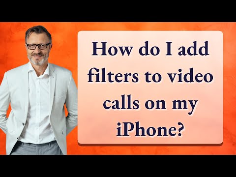How do I add filters to video calls on my iPhone?