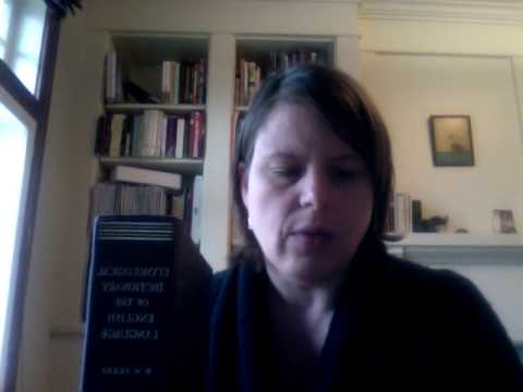 Kathryn Kuitenbrouwer: Flash exericse with etymological dictionary