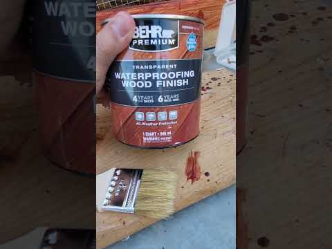 BEHR Redwood Deck Stain - I've Got Some Staining to Do! #behr #woodstain #backyardchickens