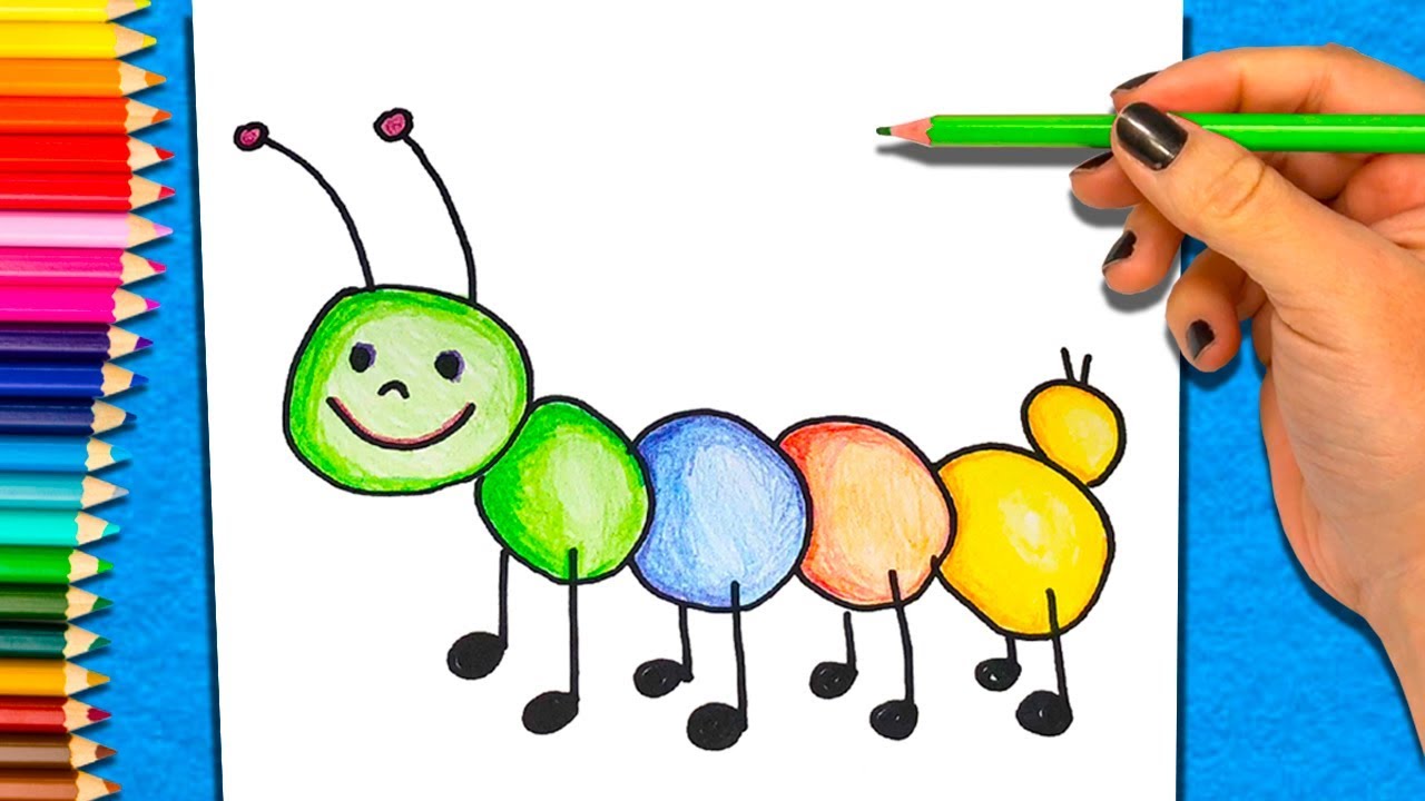 Aprender A Colorear Paso a Paso | Los Colores Para Niños Pequeños