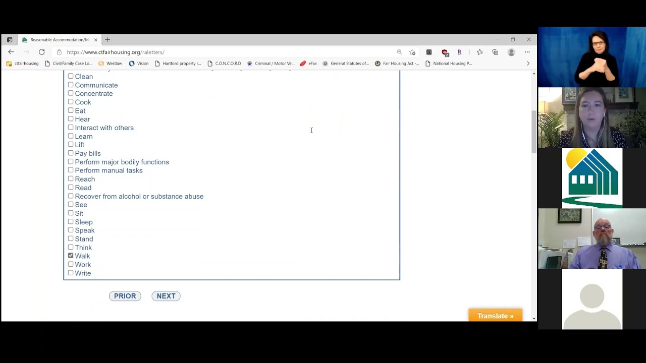 How to Fill out a Housing Accommodation Letter Request Online Generator | CT Fair Housing
