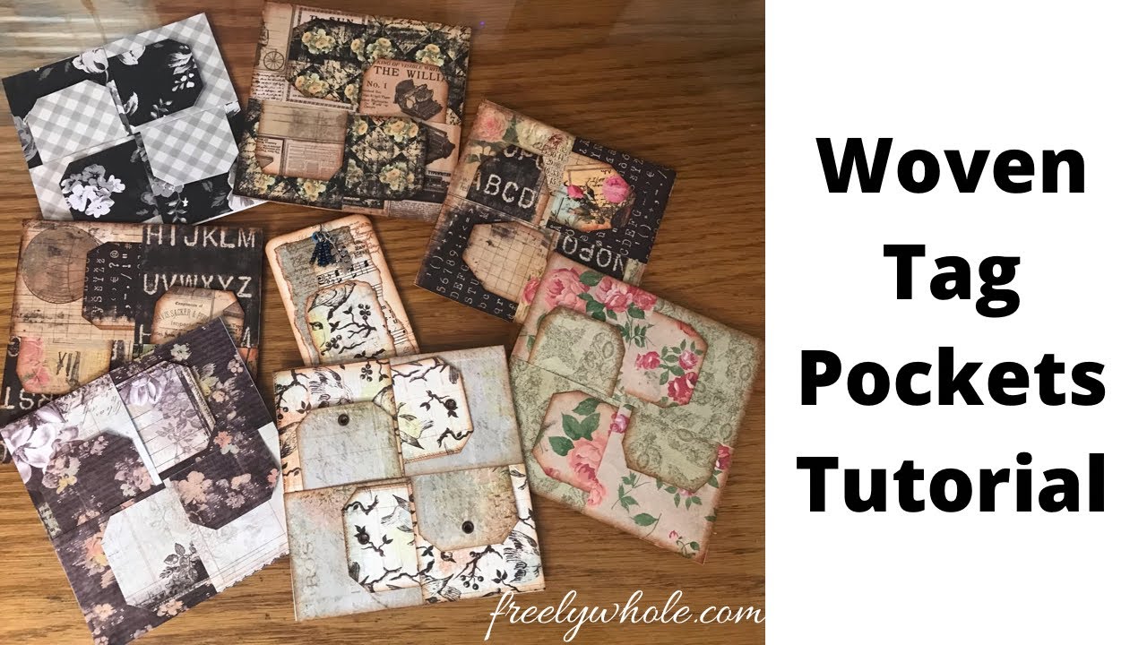Woven Tag Pockets Tutorial - Junk Journal