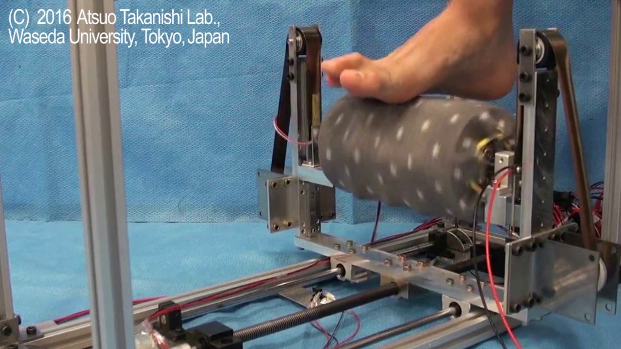 2016 Sole-tickling robot: Tickling motion