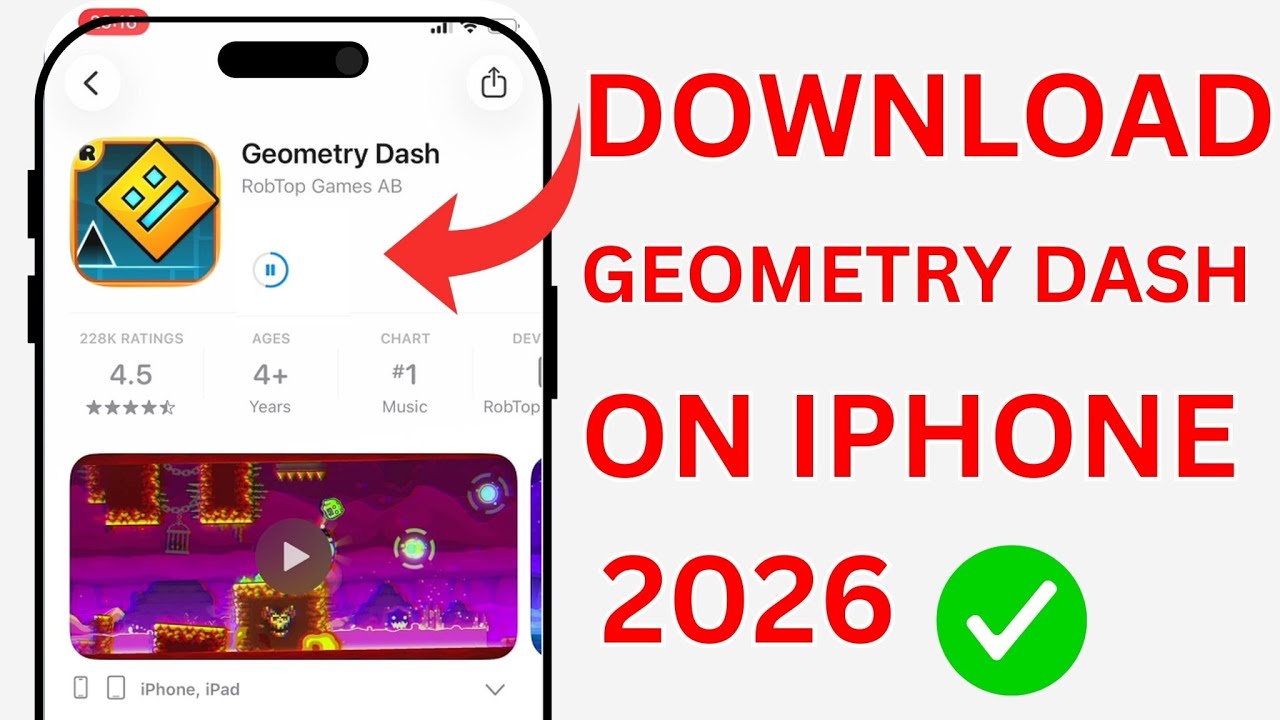 How To Install Geometry Dash App On iPhone - Full Guide
