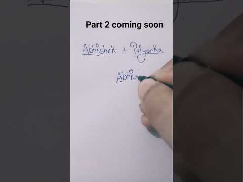 Abhishek and priyanka couple joint name #youtubeshorts #shortvideo #viral