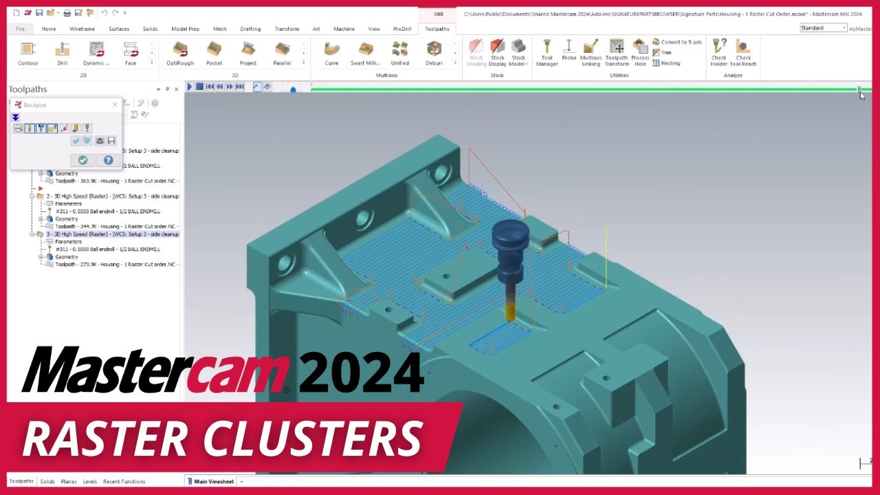 Mastercam 2024 - Raster Toolpath