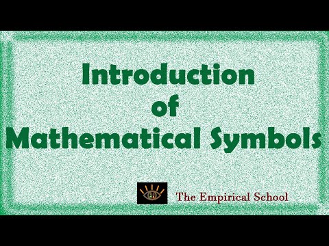 Mathematical Symbols I important mathematical symbols l different types of mathematical symbols