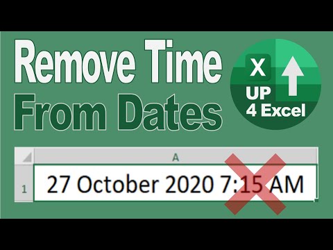 How To Remove Time From Date In Excel Using Formula