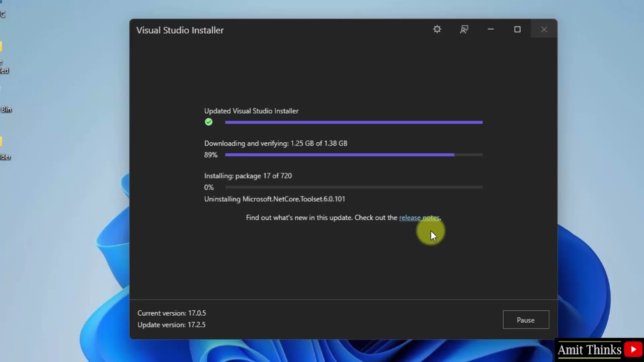 How to update Visual Studio 2022 | Amit Thinks