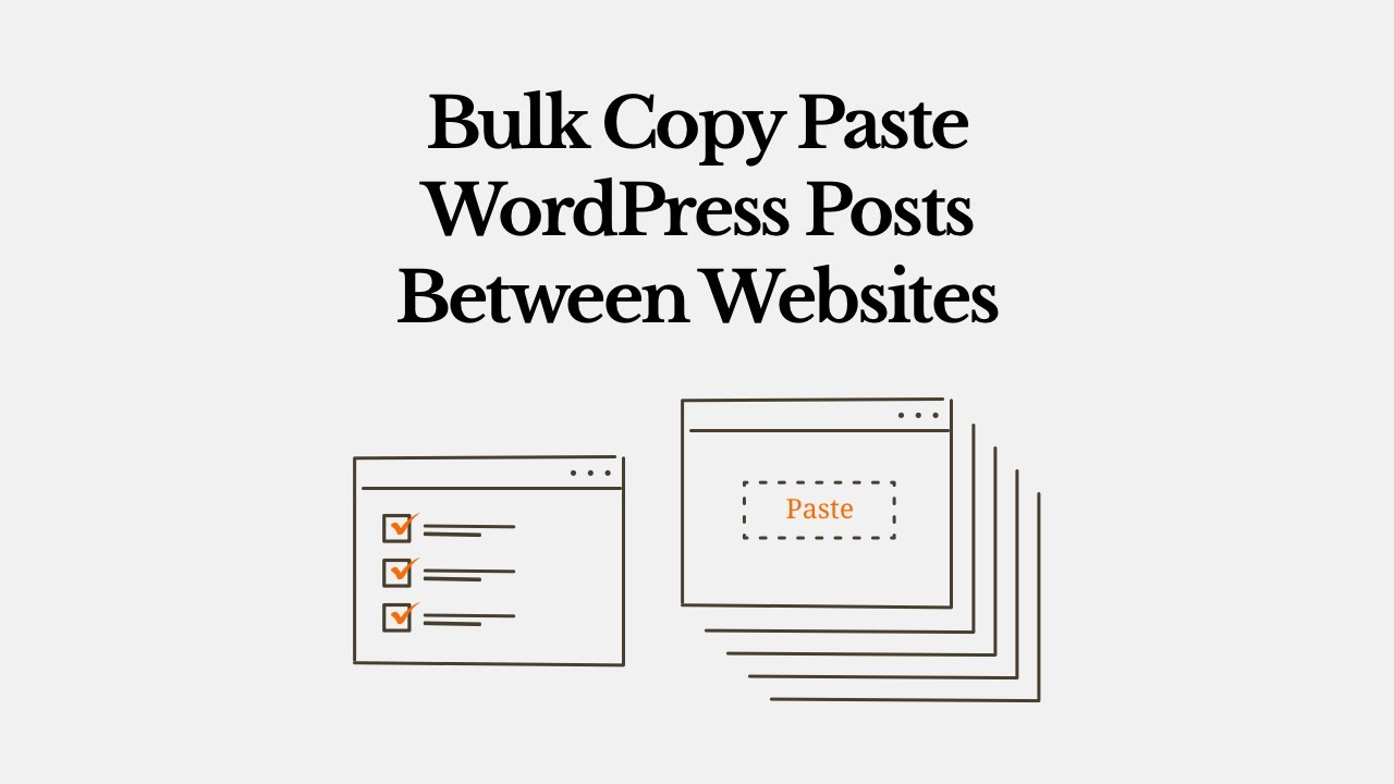 Bulk Copy Paste WordPress Posts Between Websites