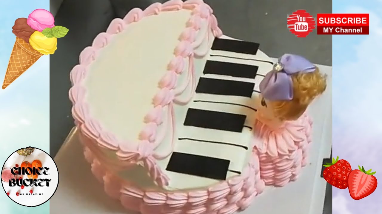 Piano Cake | Making Wonder Piano Cake Technique Skills And Tips | Amazing Cake Decoration Ideas