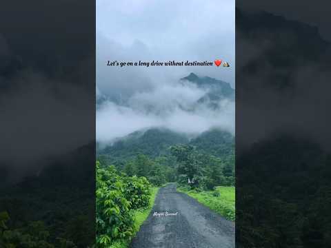 Let’s go on the long drive without destination ❤️ #nature #travel #monsoon #rain #driving #longtrip