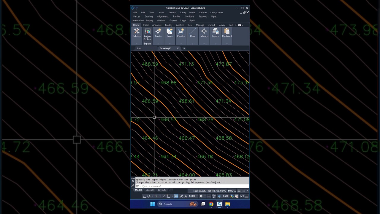 Autodesk Civil 3D - Add Lables Spot Elevations on Grid
