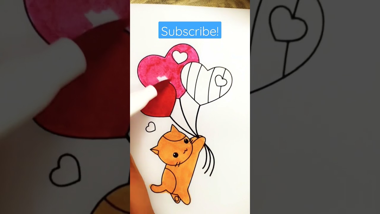 Cute Kitten Coloring #shorts #viral #trending