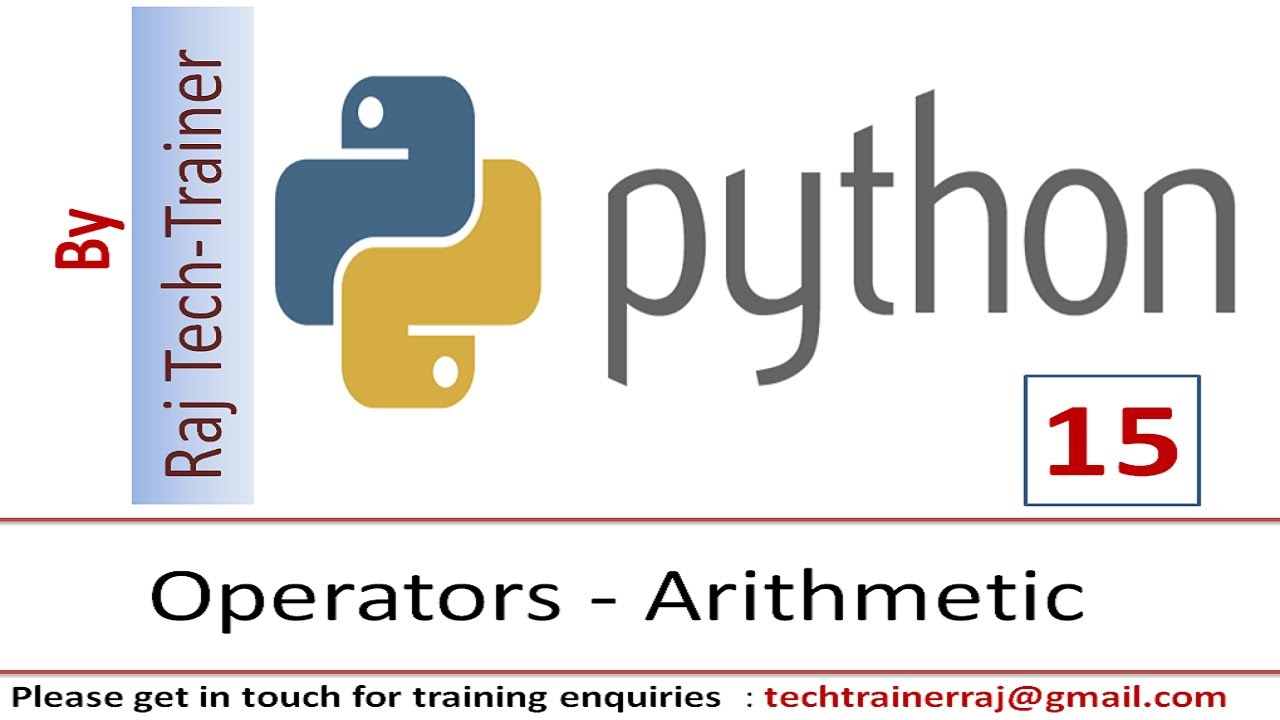 Python Tutorial - Part 15 - Operators | Arithmetic Operator | Python for Beginners | Learn Python