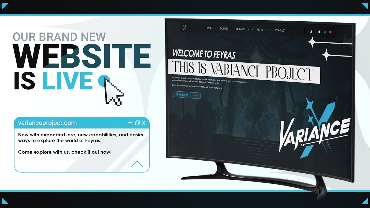 【VARIANCE PROJECT】WEBSITE UPDATE!