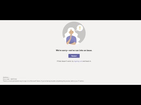 Fix Microsoft Teams Error Code 80070164