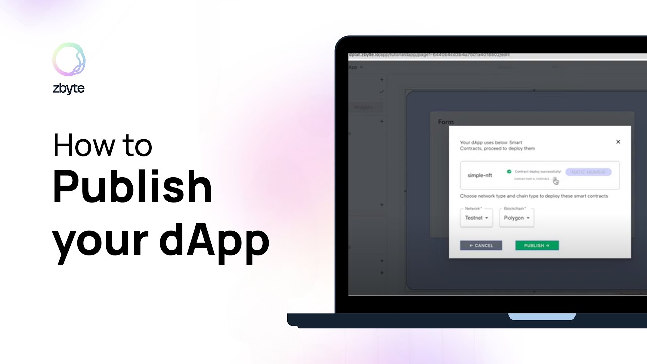 How to publish your dApp | zbyte dPlat
