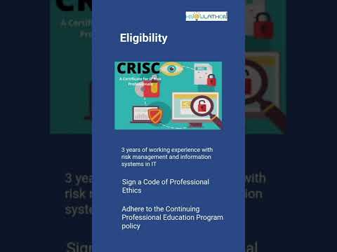 What is CRISC Certificate?