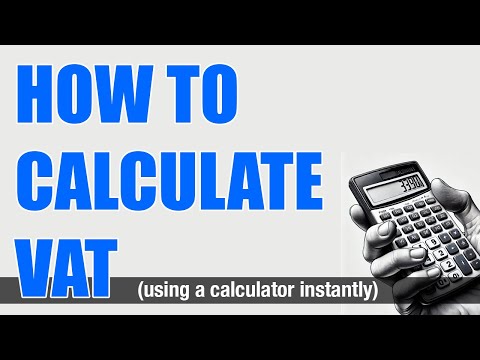 How to Calculate VAT - Add or Remove VAT With a Calculator
