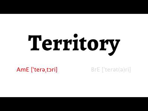 How to Pronounce territory in American English and British English