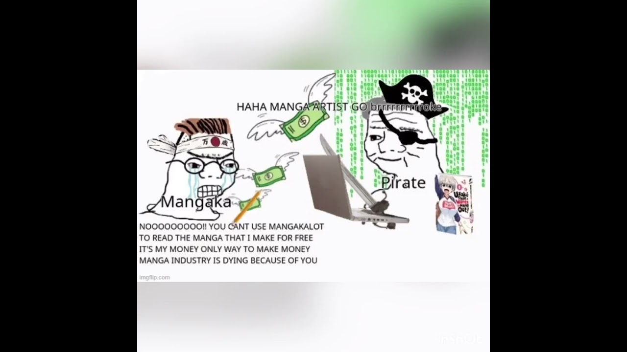 manga piracy go brrr meme