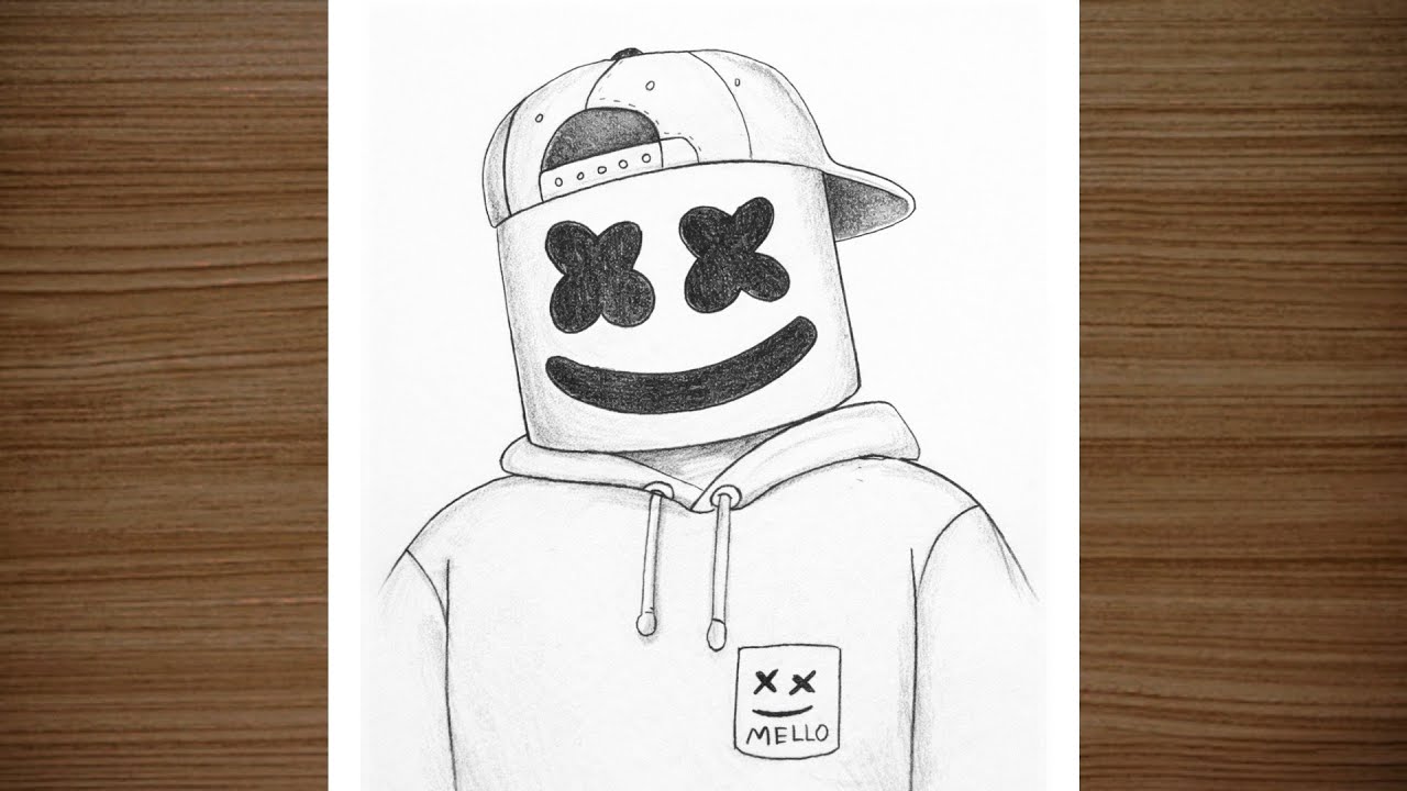 how to Draw MARSHMELLO | Drawing For Beginners (step by step)