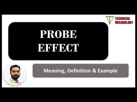 What is Probe Effect | Meaning of Probe Effect | Definition of Probe Effect | Technical Vocabulary