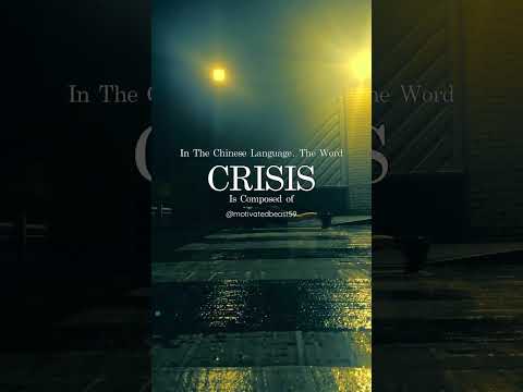 The real meaning of crisis 😈😈