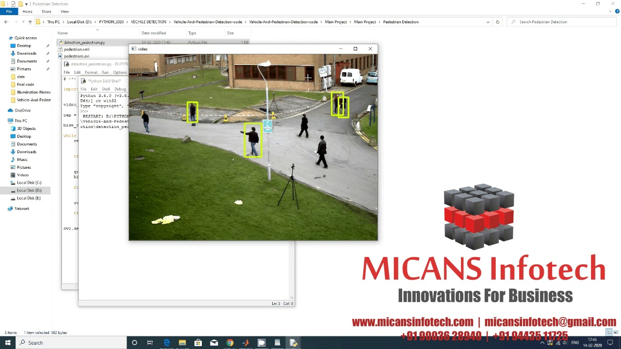 VEHICLE AND PEDESTRIAN DETECTION  PYTHON PROJECT
