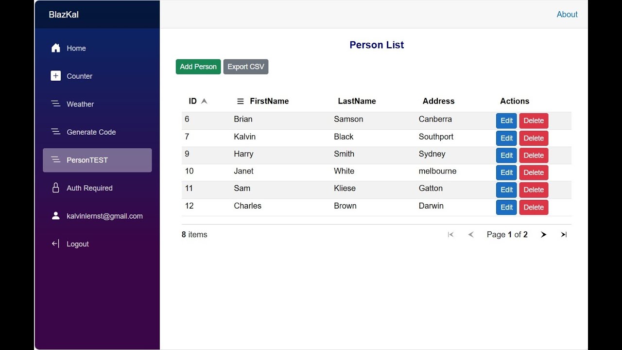 Blazor CRUD Generator for SQLite (VS 2026)