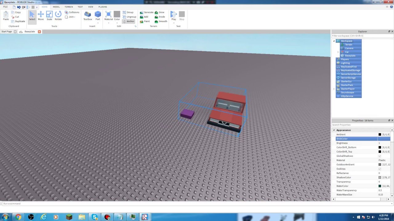 Roblox: How To Make A Working Regen Button For Cars And More! 2016 [HD]