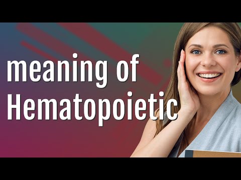 Hematopoietic | meaning of Hematopoietic
