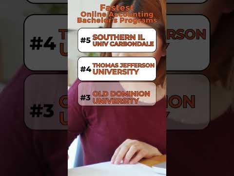 Which colleges have the fastest online bachelor's degrees in accounting?