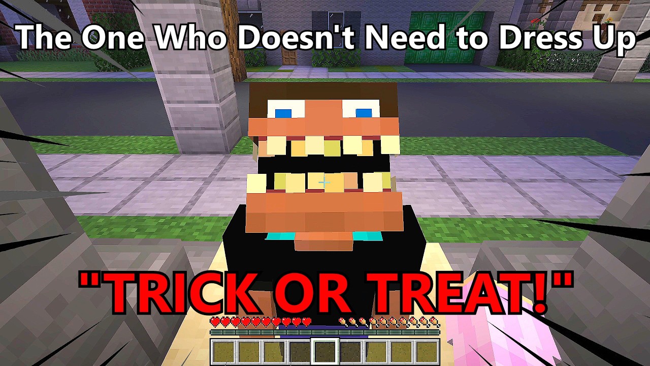 Types of People on Halloween Portrayed by Minecraft