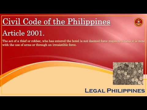 Civil Code of the Philippines, Article 2001