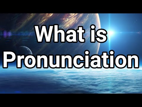What is Pronunciation. Urdu/ English