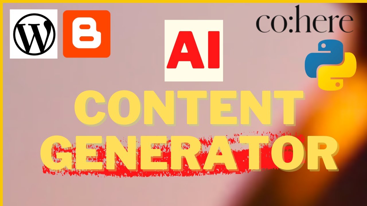How to make AI Content Generator in Python with Cohere AI - Ultimate Beginners Guide