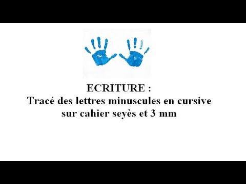 Lettres minuscules cursives : modèles et tracé sur cahier | Enseigner ...