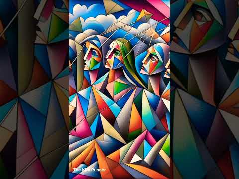 The kite runner book cover drawing inspired by Pablo #Picasso painting #style #trending #foryou #fyp