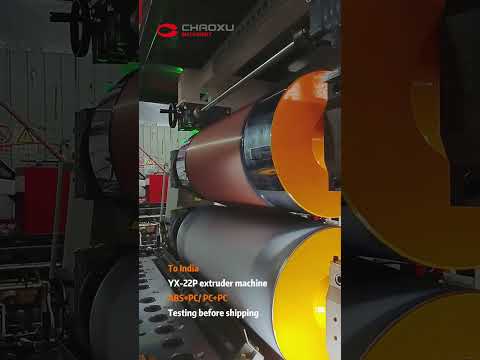 To India | ABS PC Plastic sheets extrusion line suitcase making machine luggage manufacturer process