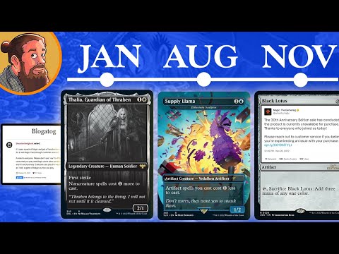 The Story of Magic: the Gathering in 2022 (told by one card from each month)